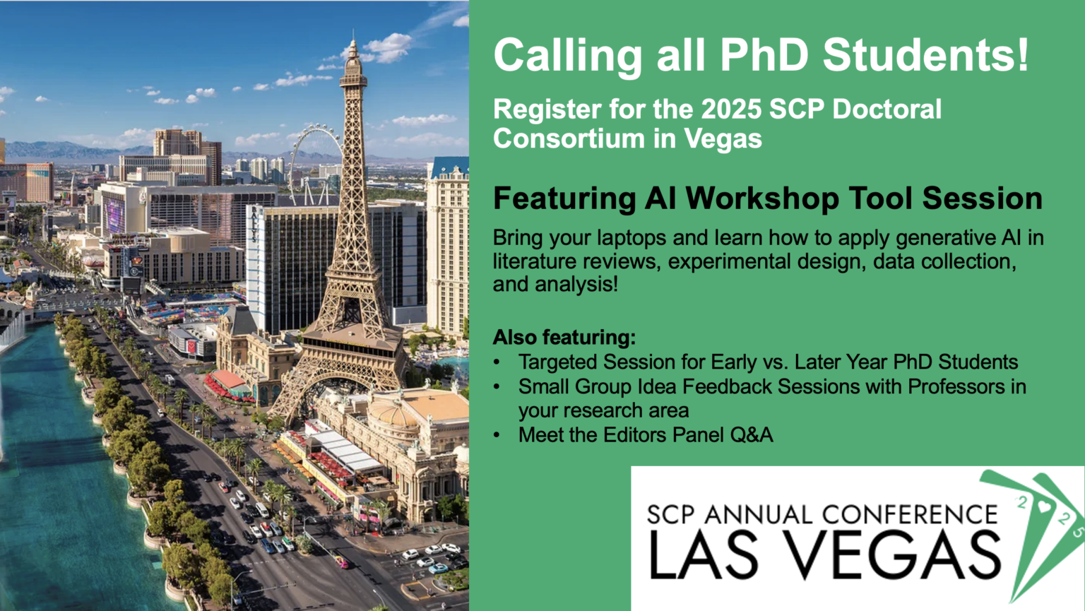 SCP Annual Conference 2025 • Las Vegas - Society for Consumer Psychology